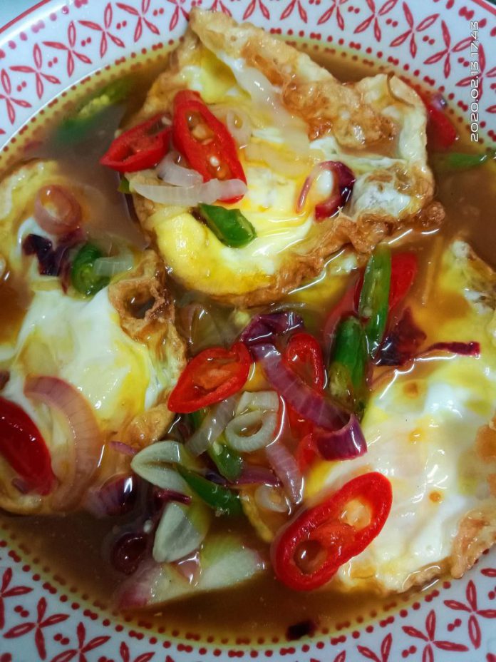 Telur Mata Masak Asam Simple, Resepi Turun Temurun