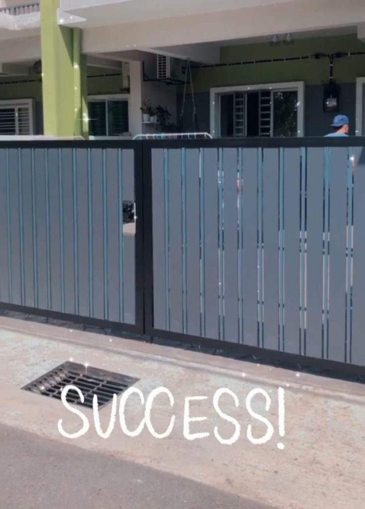 Ubah Suai Pintu Pagar Rumah Menggunakan Panel Aluminium Untuk Tampak ...