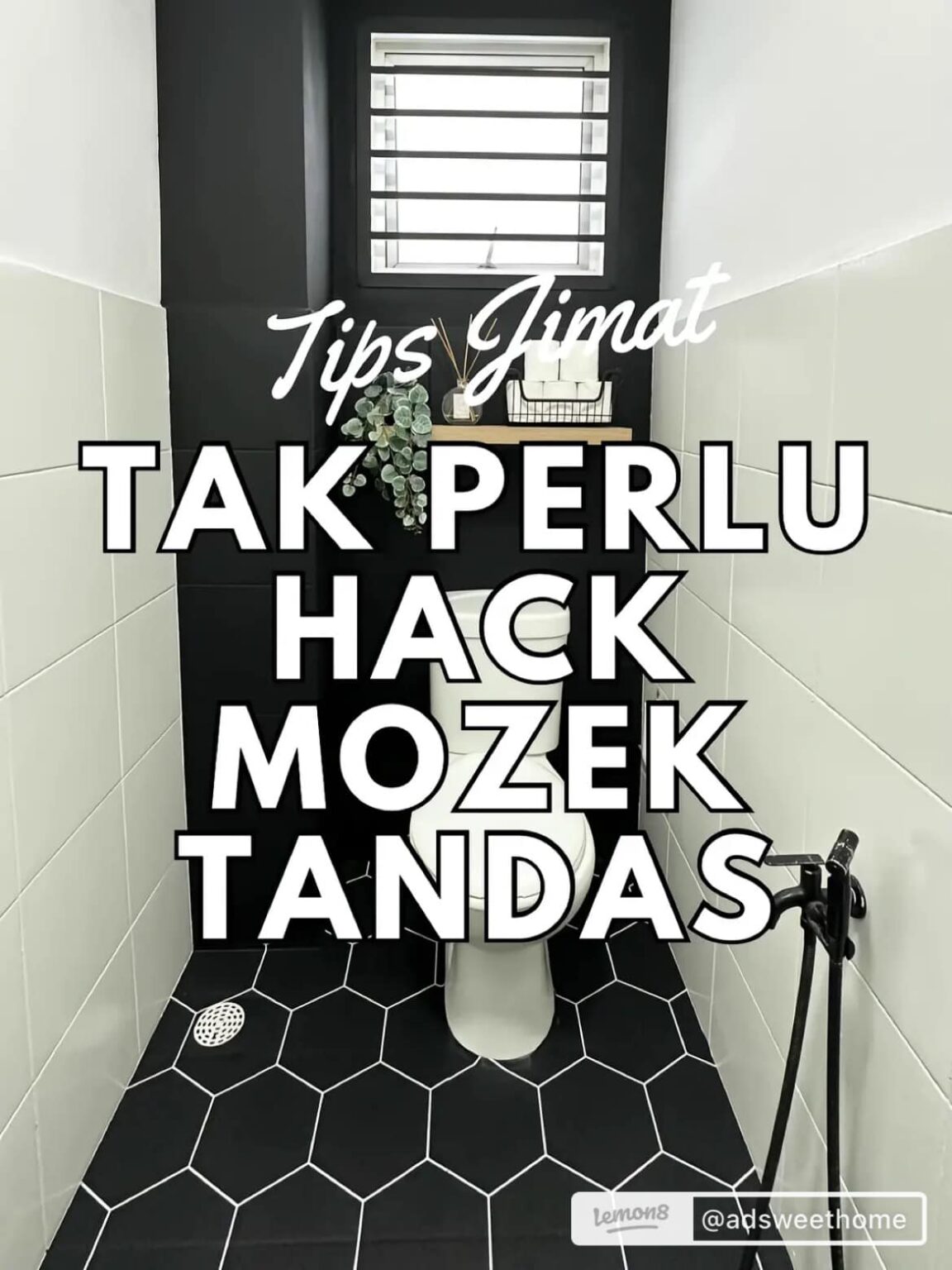 Mekap Bilik Air Guna Cat Epoxy & Wallpaper Lantai, Tak Perlu 'Hack' Mozek