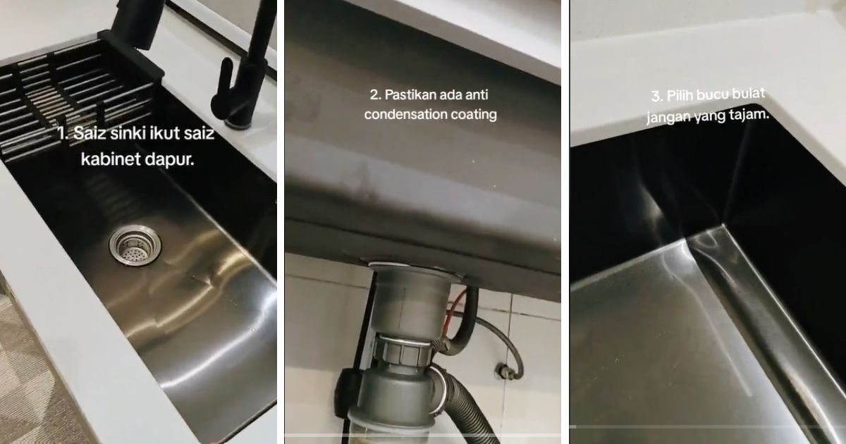 Tip Pilih Sinki Dapur, Jangan Pilih Yang Cantik Je Tapi Bila Guna Rasa ...