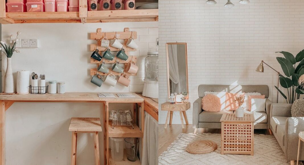 Dekorasi Dapur Simen Render Wanita Ini Walaupun Ringkas Tapi Ada 'Style ...