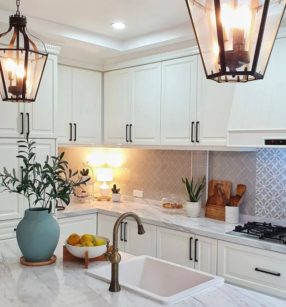 Dekorasi Dapur Simen Render Wanita Ini Walaupun Ringkas Tapi Ada 'Style ...