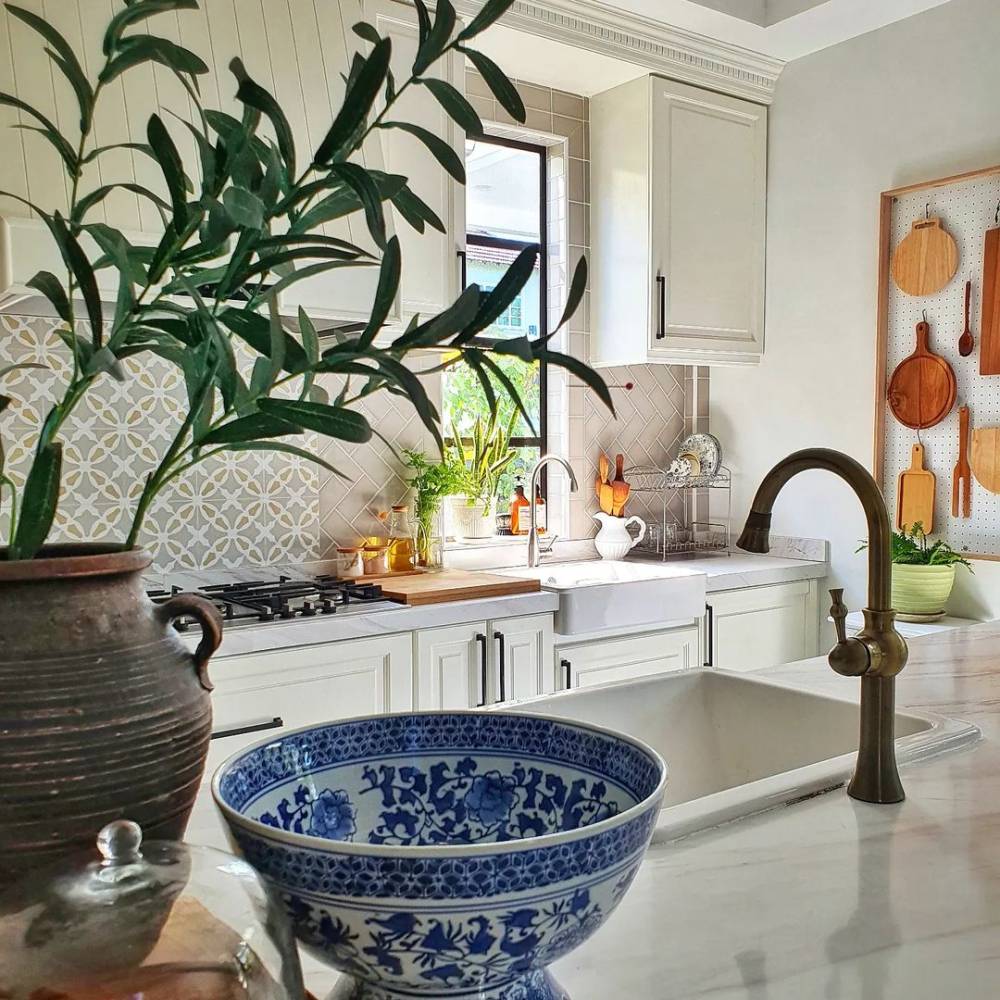 Dekorasi Dapur Simen Render Wanita Ini Walaupun Ringkas Tapi Ada 'Style ...