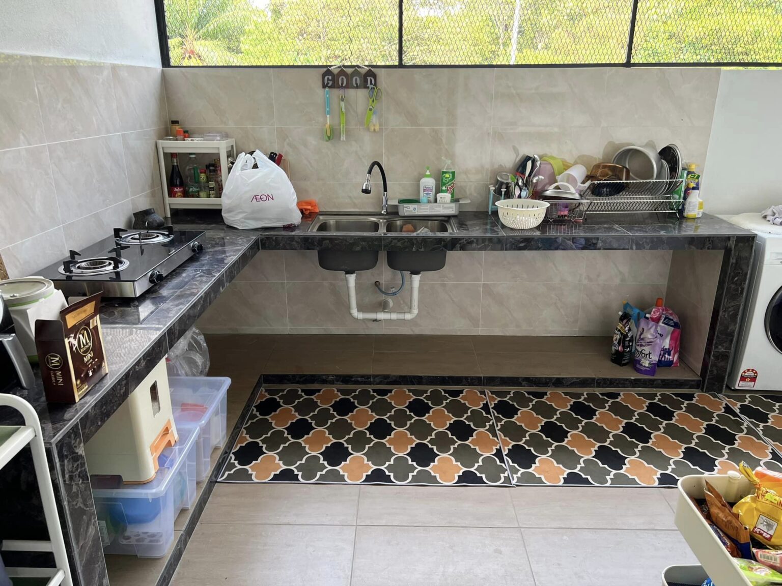 DIY Pintu Kabinet Dapur Pakai Board Plastik & Railing Langsing. Jimat ...